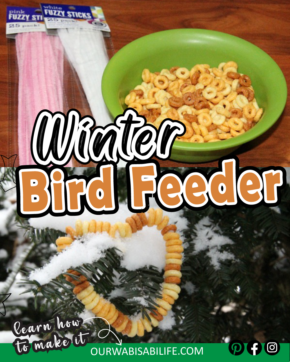 Heart Bird Feeders Valentine's Day craft for preschoolers