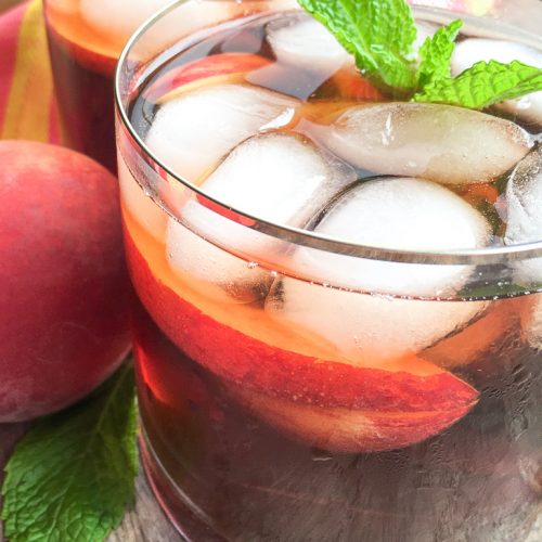Peach Iced Tea | Peach Tea |Stovetop and Instant Pot | Our Wabi Sabi Life