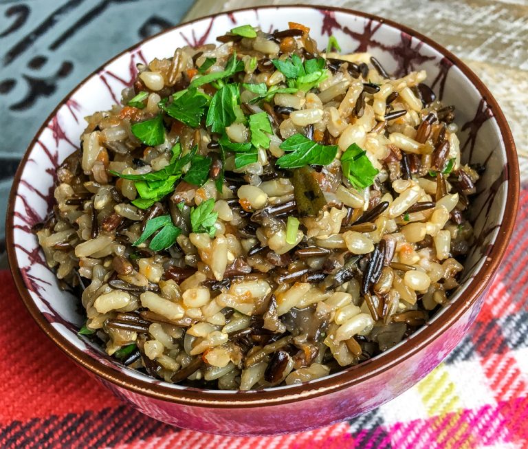 Wild Rice Pilaf Recipe | Instant Pot Wild Rice Pilaf | Our Wabi Sabi Life