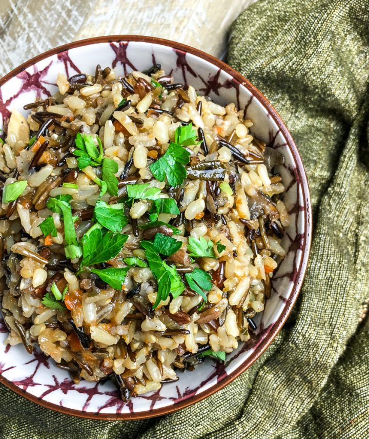 Wild Rice Pilaf Recipe | Instant Pot Wild Rice Pilaf | Our Wabi Sabi Life