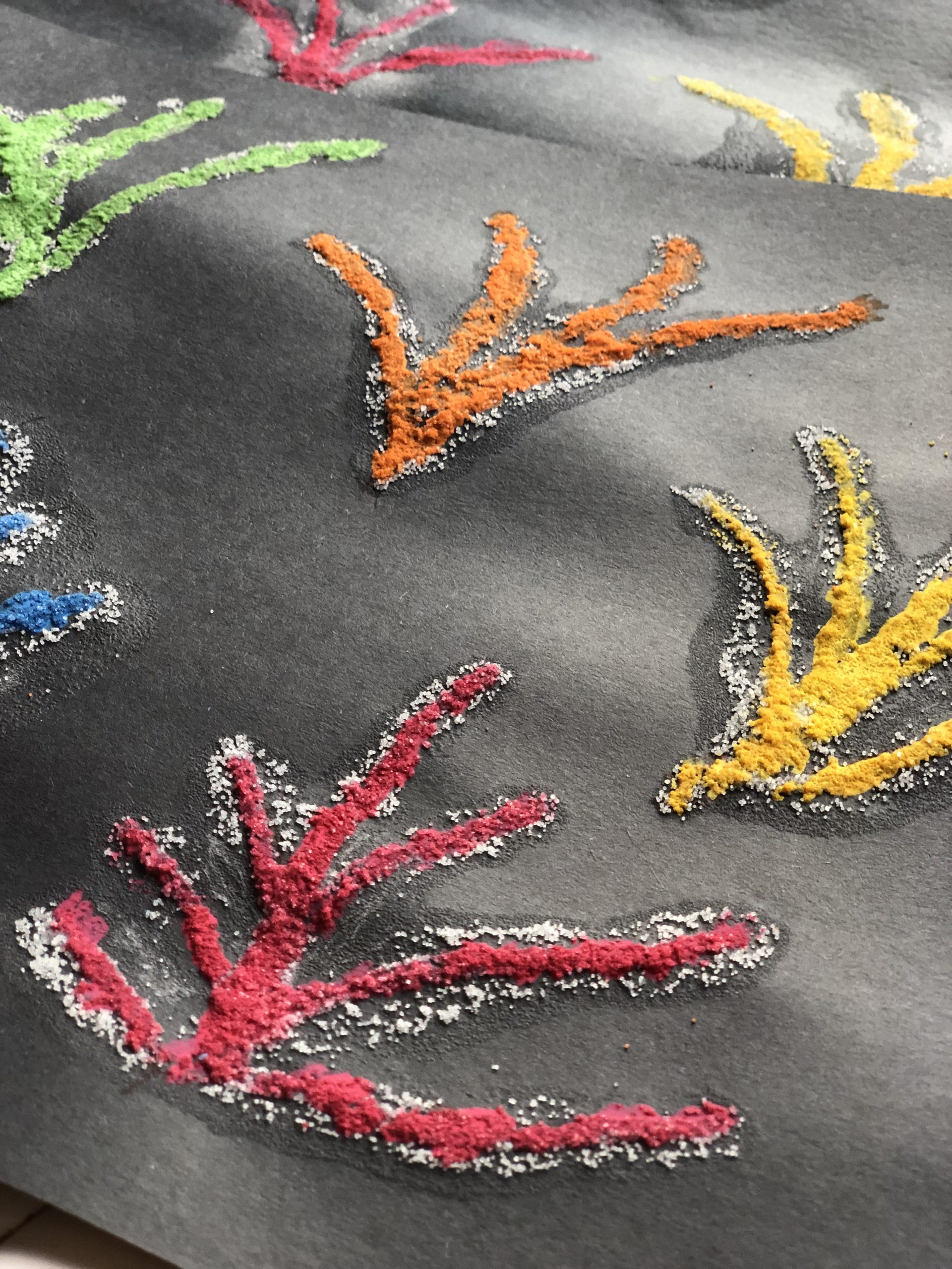 Fireworks Salt Painting - Fireworks Craft *Video* | Our WabiSabi Life