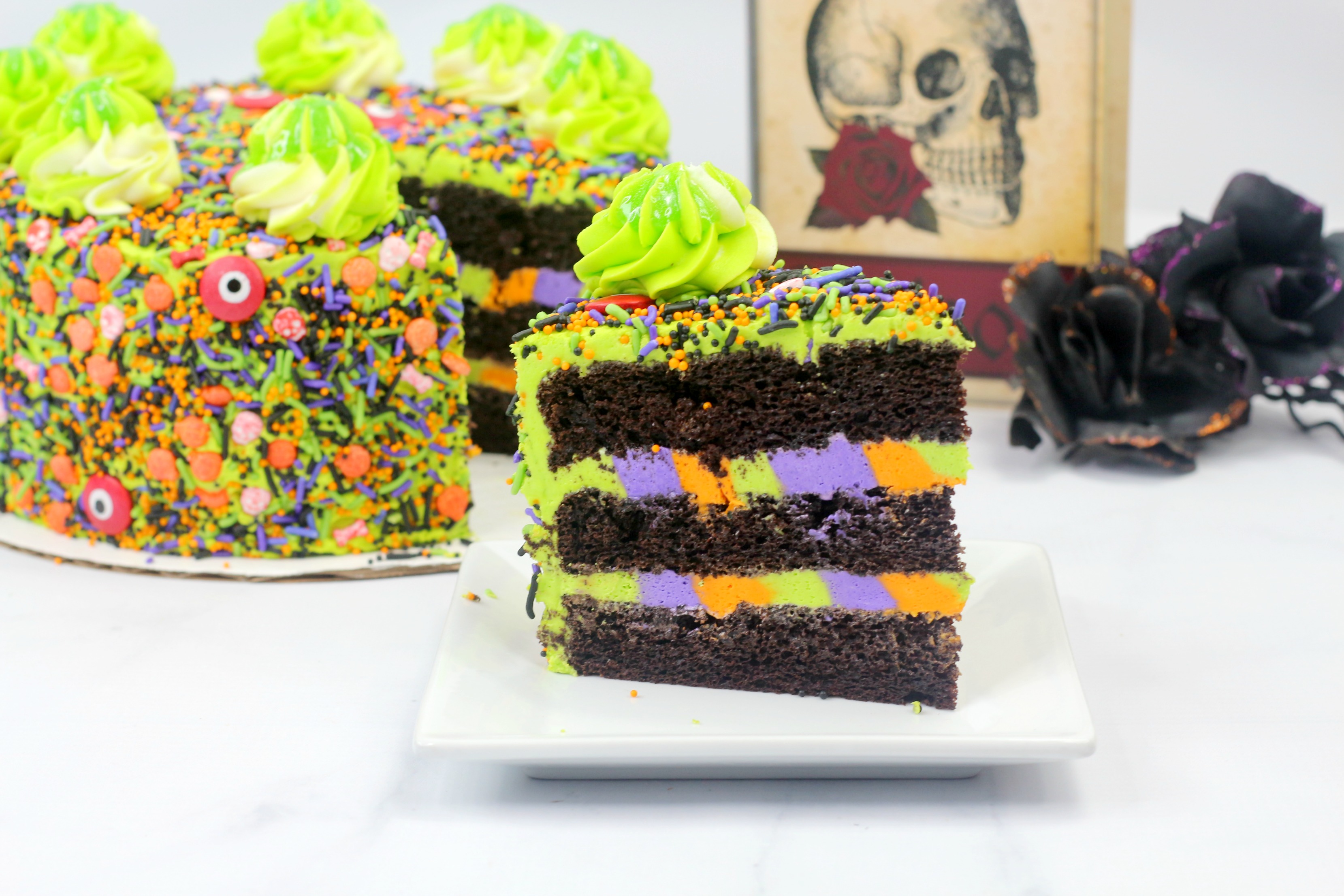 How to Make a Halloween Monster Cake | Our WabiSabi Life