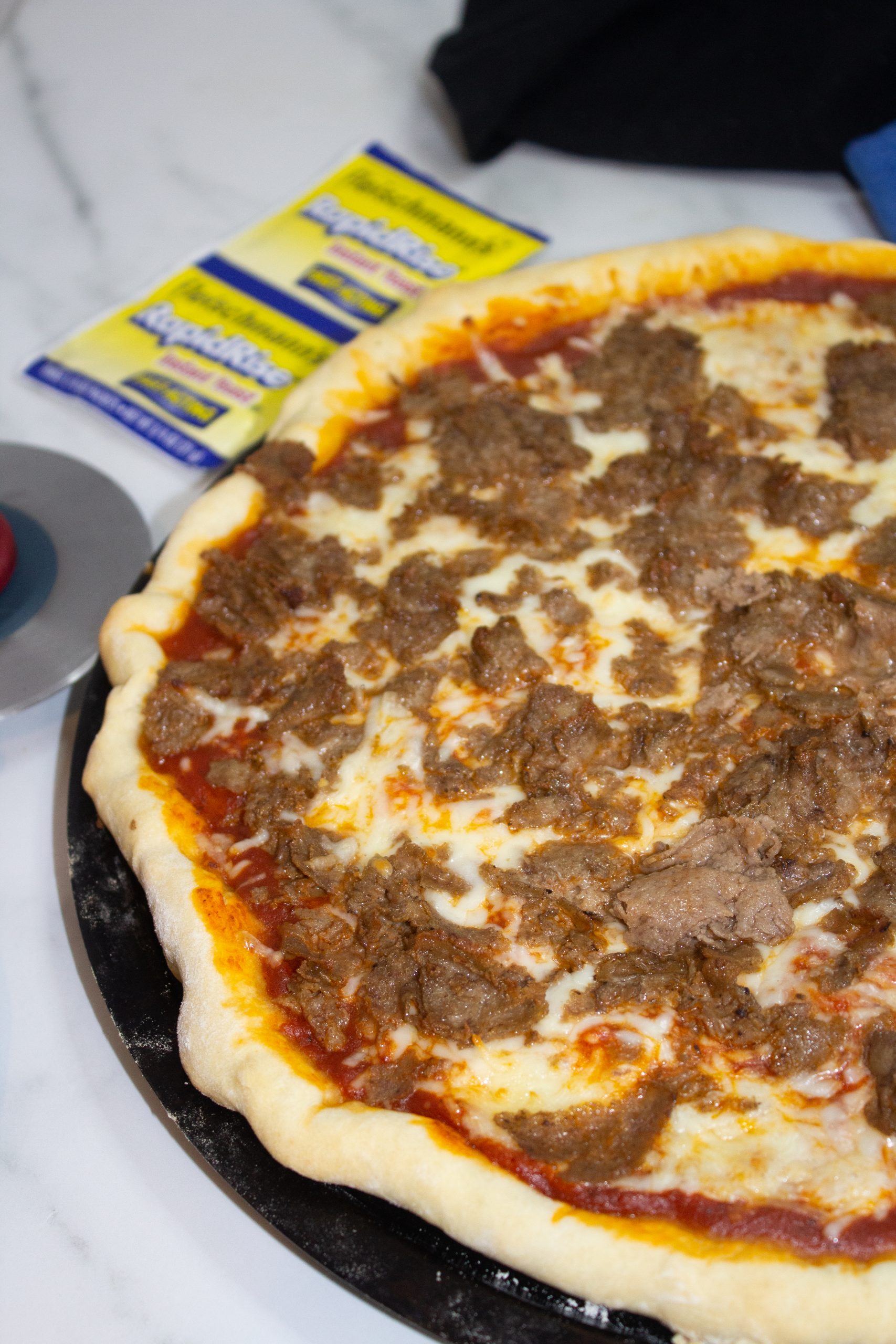 Philly Cheese Steak Pizza - Philly Cheesesteak Pizza | Our WabiSabi Life