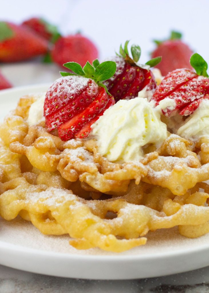 Easy Funnel Cake Recipe Just like the Fair - Our WabiSabi Life