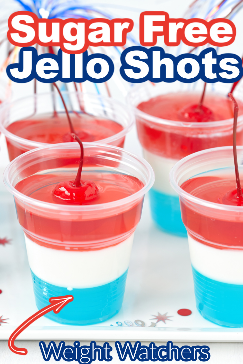 Red, White, and Blue Jello Shots Recipe - Our WabiSabi Life