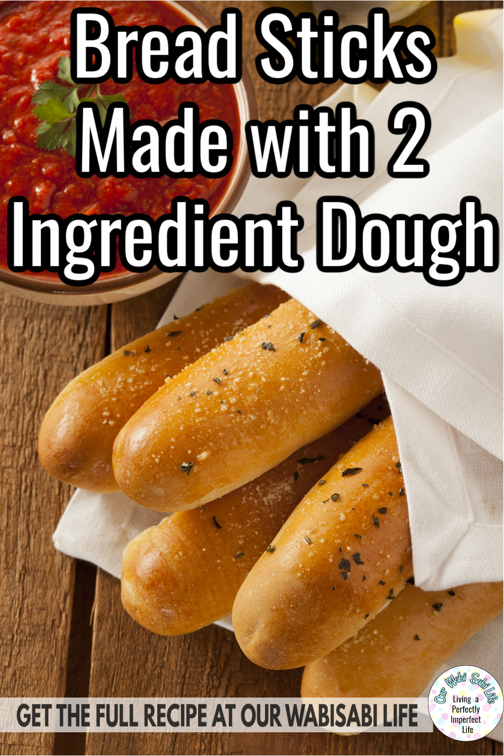Bread Sticks Made with 2 Ingredient Dough for Weight Watchers
