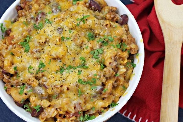 Turkey Chili Mac Recipe - Our WabiSabi Life