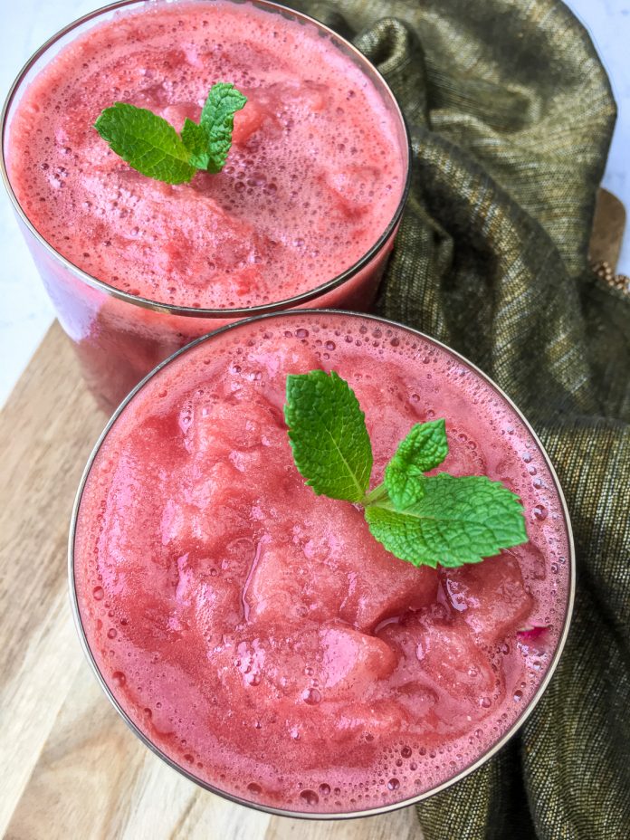 Easy Homemade Frozen Watermelon Slushie Recipe