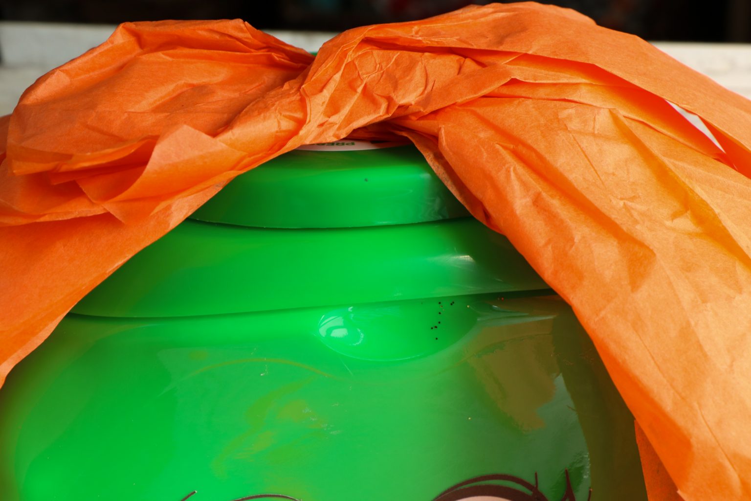 Halloween Witch from Upcycled Gain Container - Our WabiSabi Life