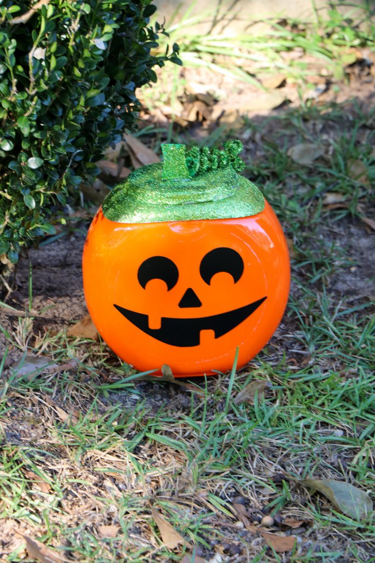 Decorative Pumpkin from Upcycled Tide Container - Our WabiSabi Life