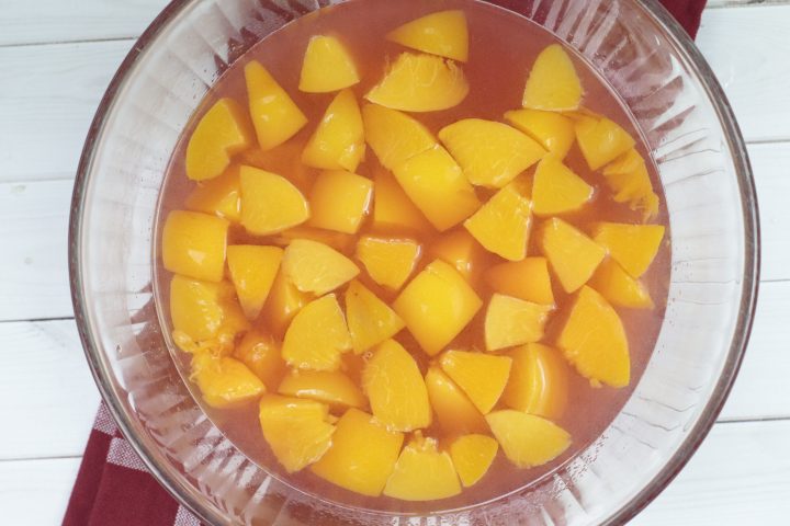 The Best Peach Jello Salad Ever - Our WabiSabi Life