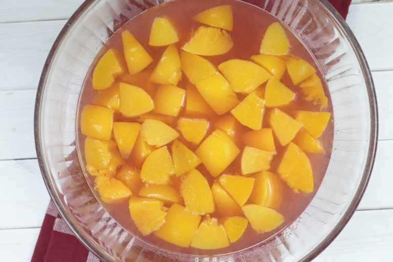 The Best Peach Jello Salad Ever - Our WabiSabi Life