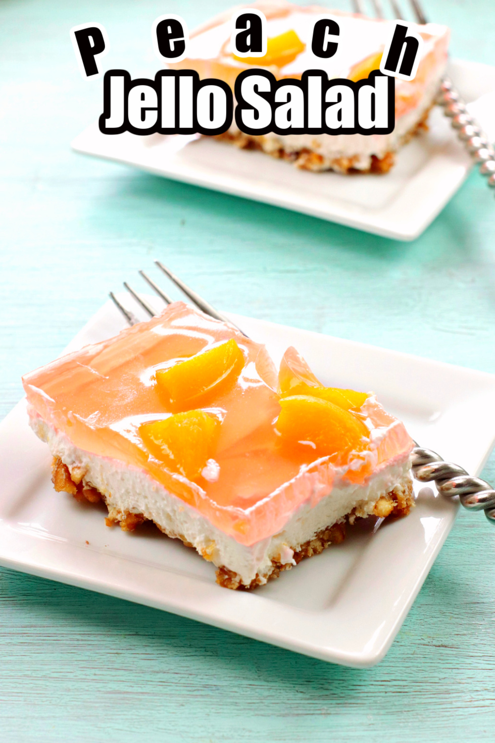 The Best Peach Jello Salad Ever - Our WabiSabi Life