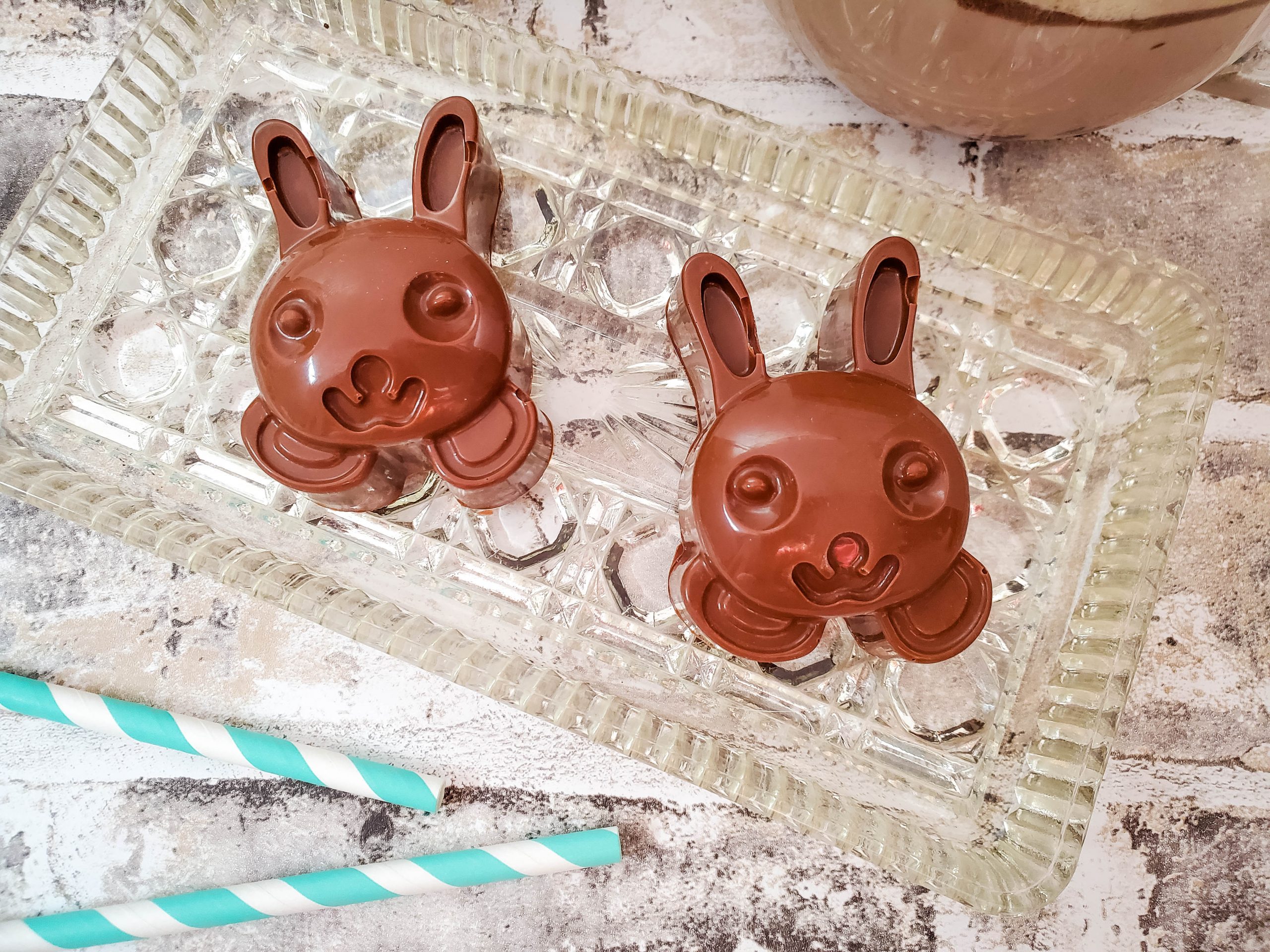 Chocolate Bunny Face Cocoa Bombs - Our WabiSabi Life