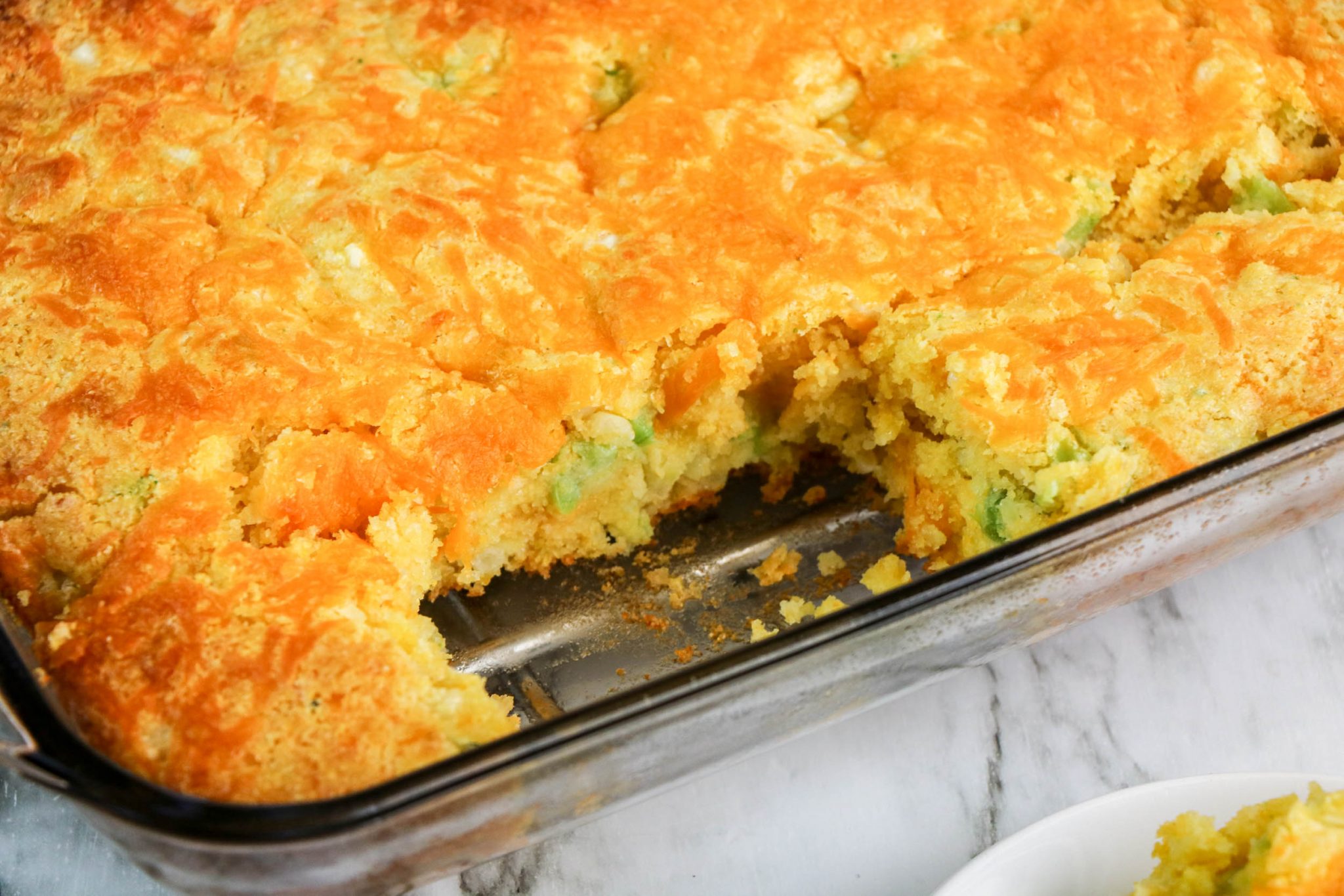 The Best Broccoli Cheese Cornbread Recipe - Our WabiSabi Life
