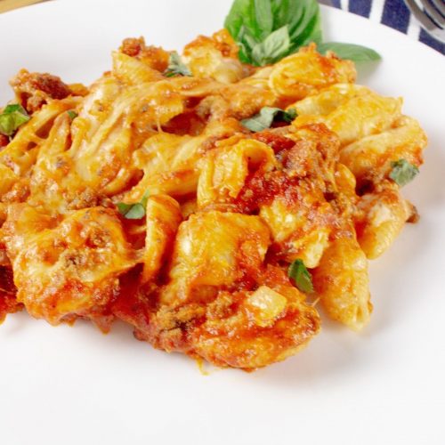 Incredible Easy Unstuffed Shells Casserole - Our WabiSabi Life
