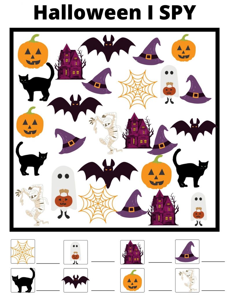 Halloween I Spy Printable - Our WabiSabi Life