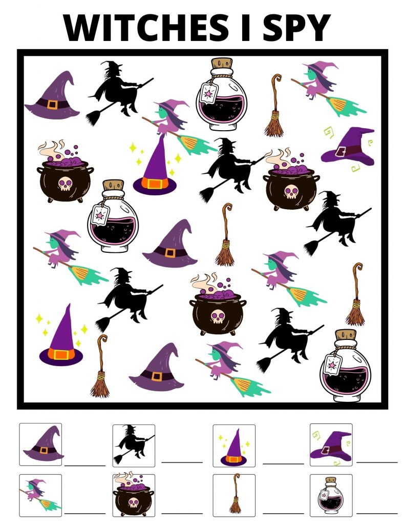 Halloween I Spy Printable - Our WabiSabi Life