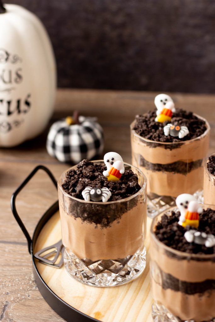 Halloween Dirt Pudding Cups - Our WabiSabi Life