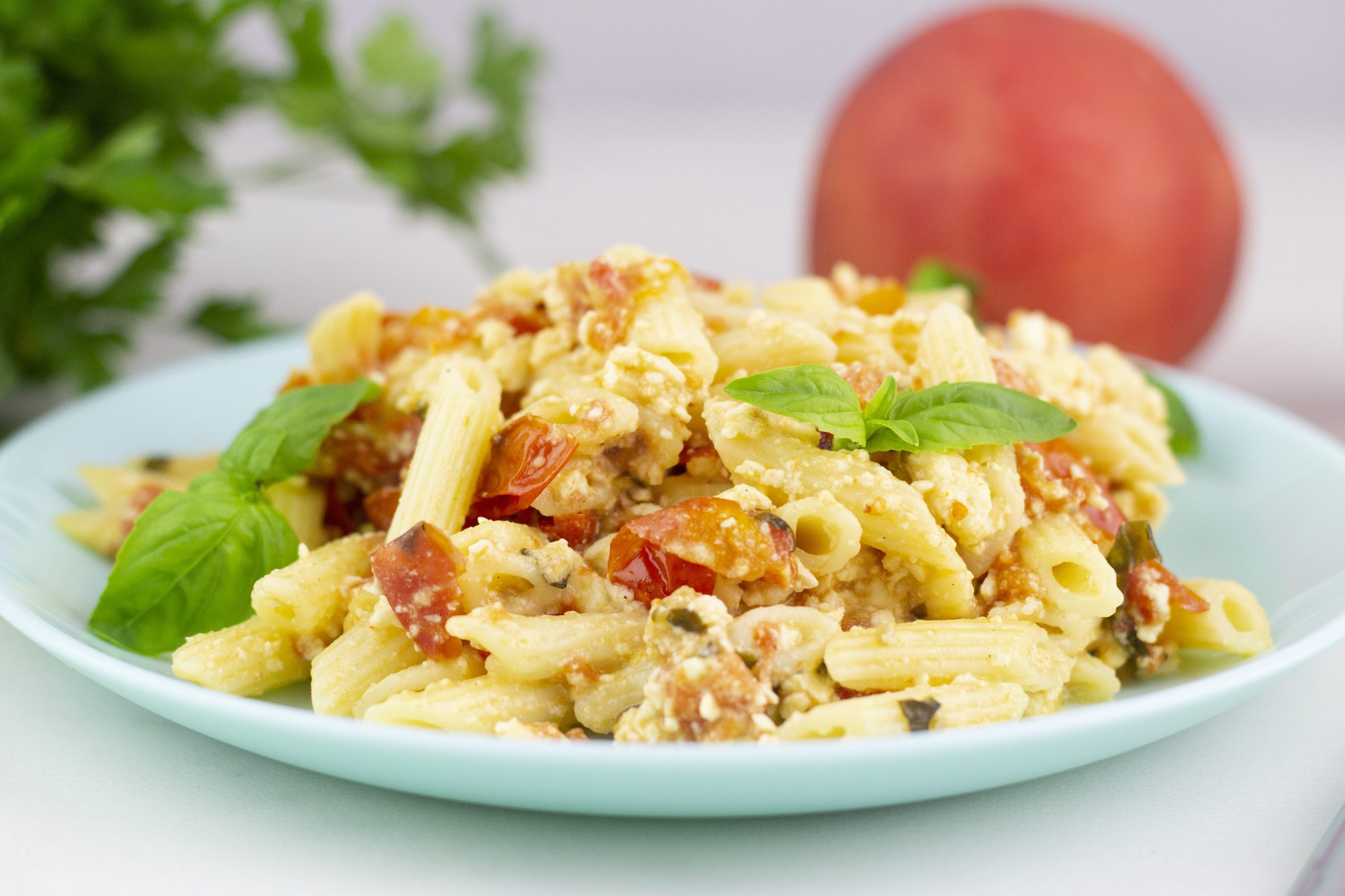 Healthy Baked Feta Pasta (TikTok Pasta) - Our WabiSabi Life