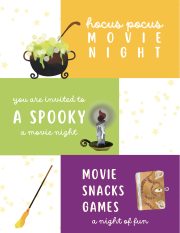 FREE Hocus Pocus Movie Night Party Printable - Our WabiSabi Life