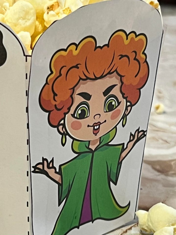 Free Hocus Pocus Printable Popcorn Boxes - Our WabiSabi Life
