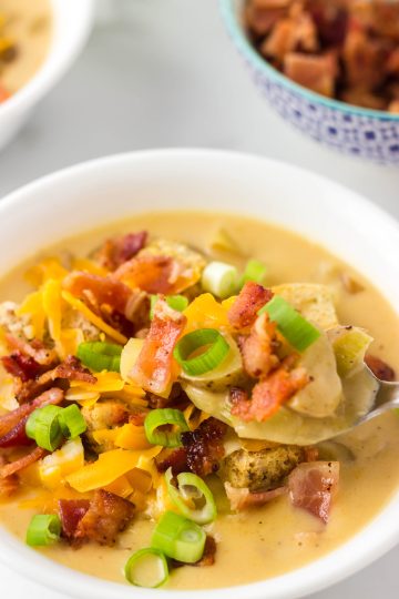 Amazing Irish Ale Potato Cheddar Soup - Our WabiSabi Life