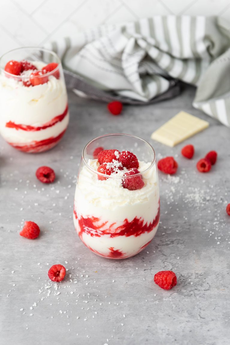 Decadent Raspberry White Chocolate Mousse - Our WabiSabi Life