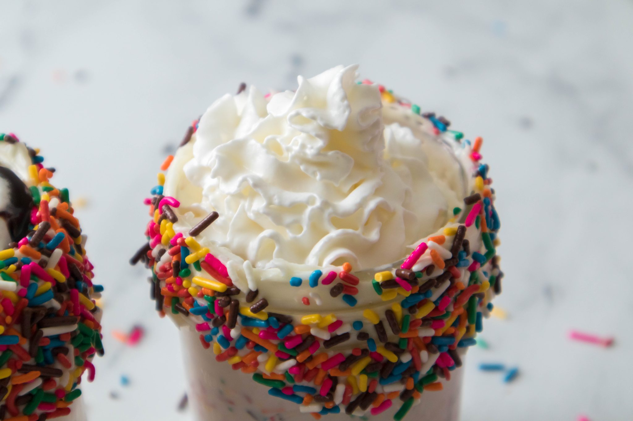 Vanilla Bean Funfetti Milkshake - Our WabiSabi Life