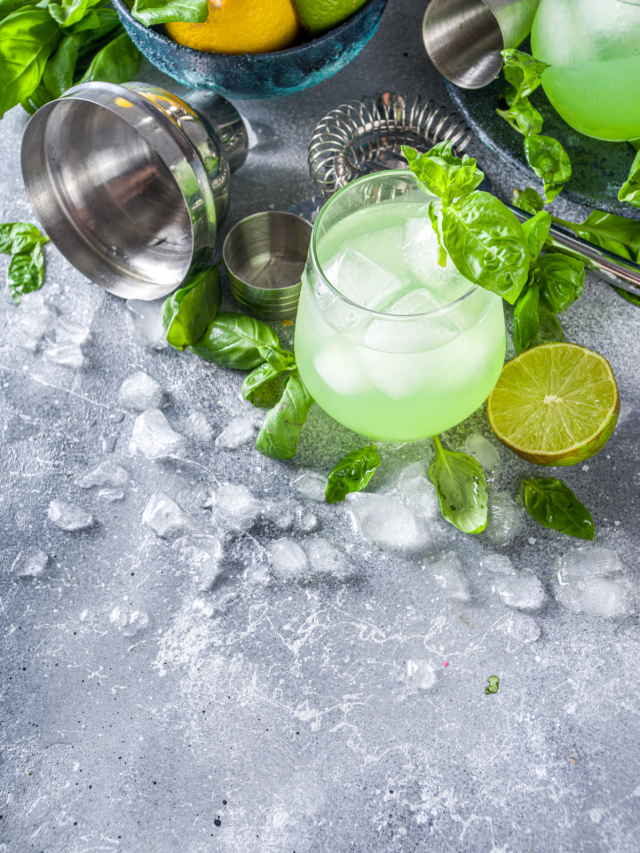 How to Make a Gin Basil Smash Cocktail - Our WabiSabi Life