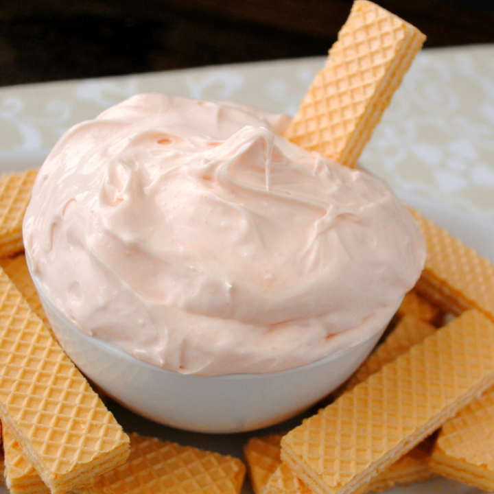 Creamsicle Fruit Dip With Fluff - Our WabiSabi Life