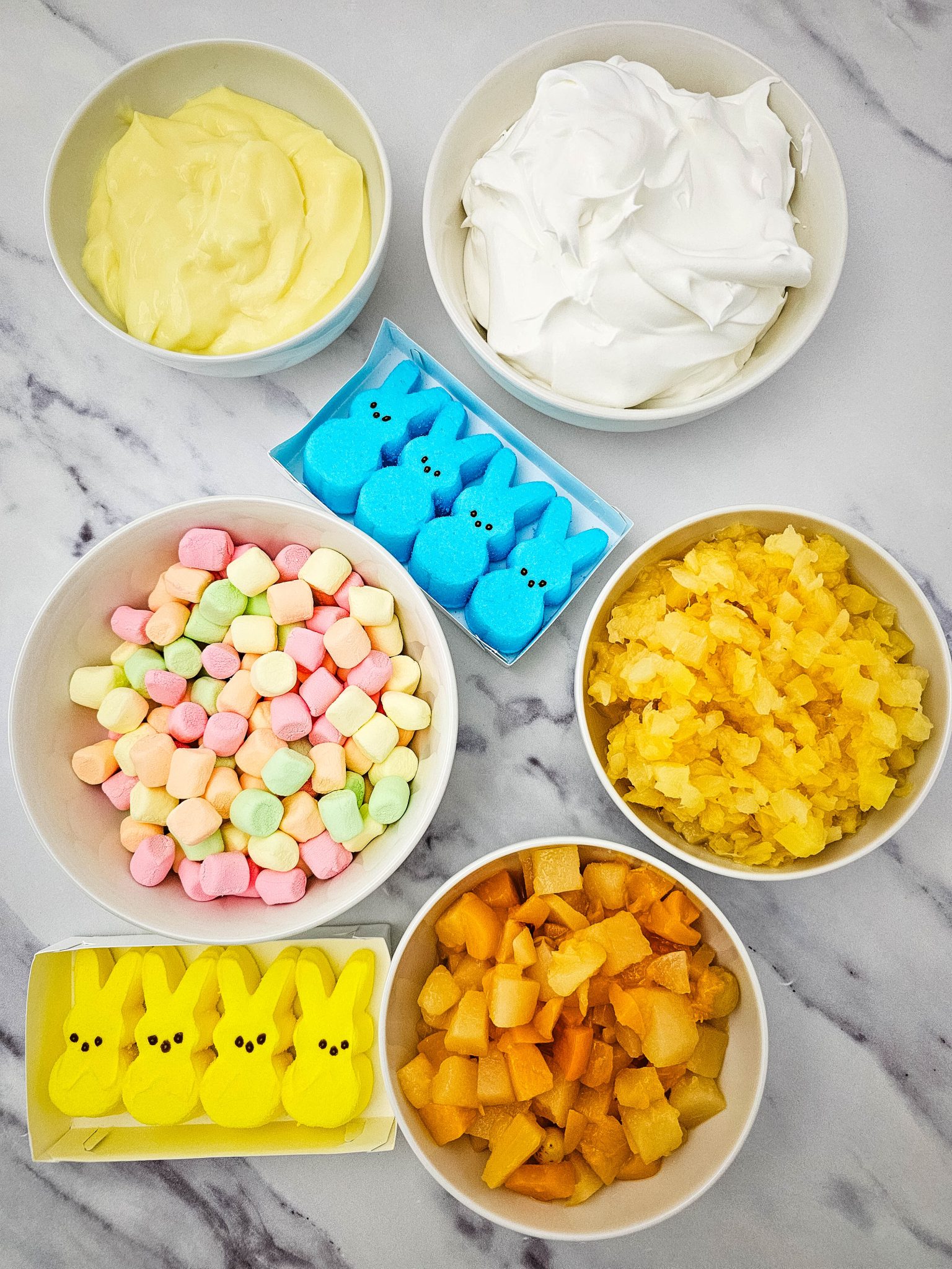 How to Make the Sweet and Creamy Easter Fluff with Peeps - Our WabiSabi ...