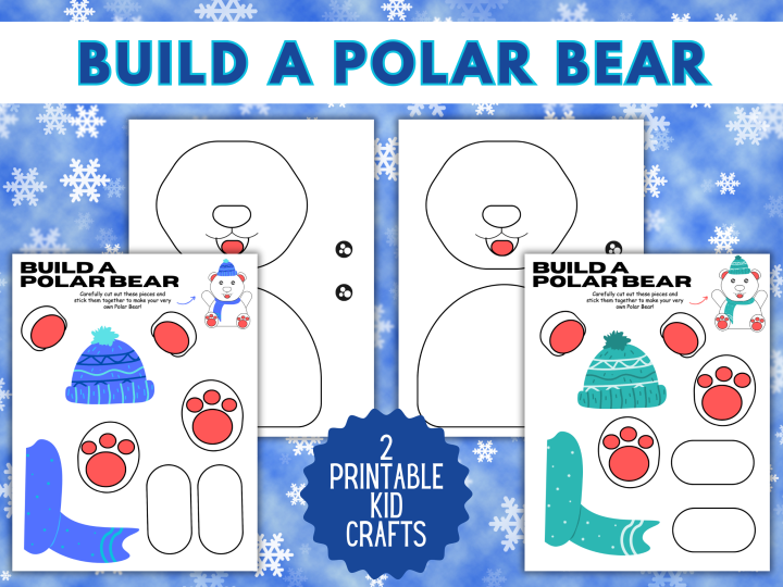 Build a Polar Bear Printable for a Fun Winter Craft Day - Our WabiSabi Life