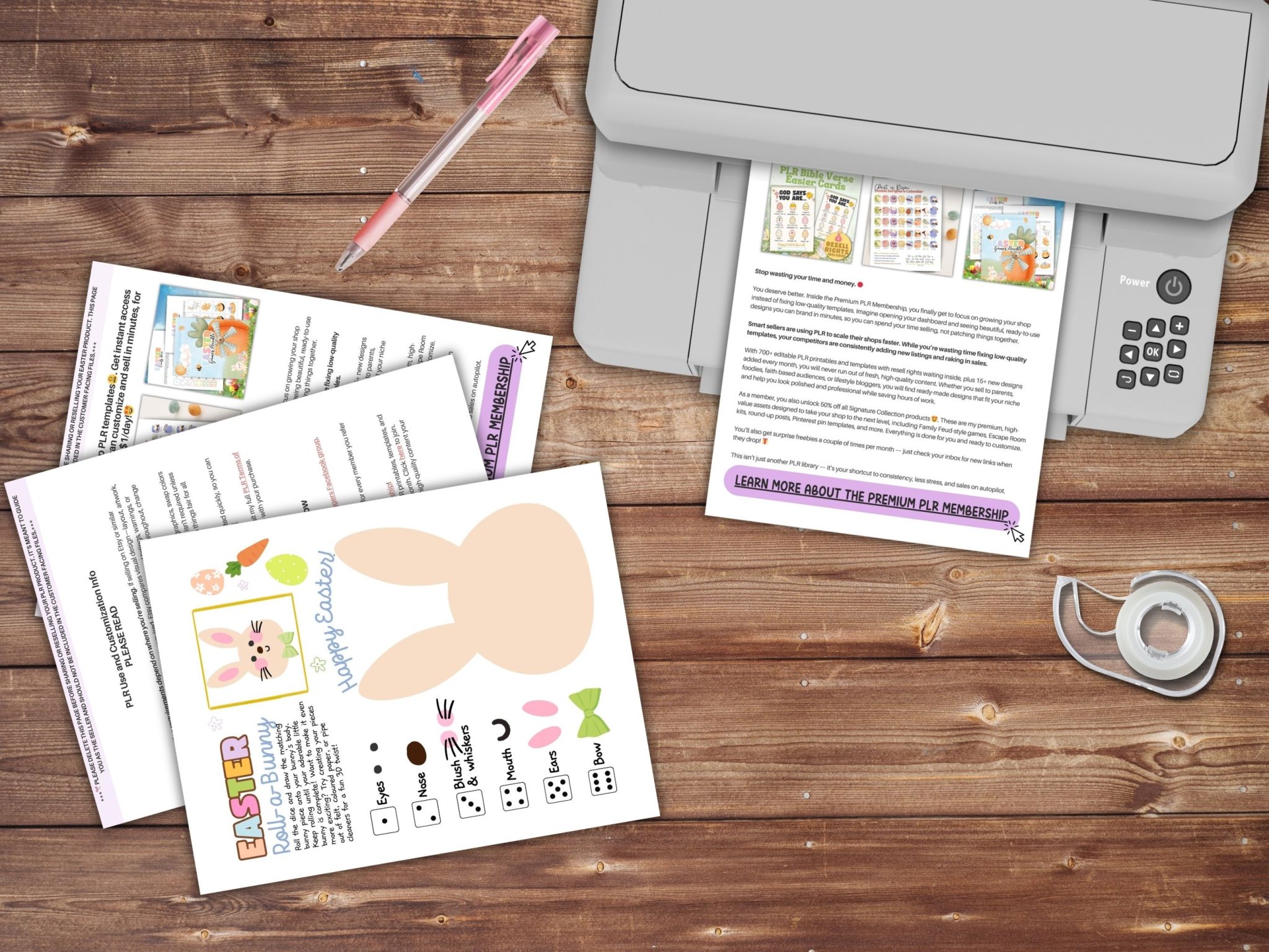 Free Easter Roll A Bunny Game Printable - Our WabiSabi Life