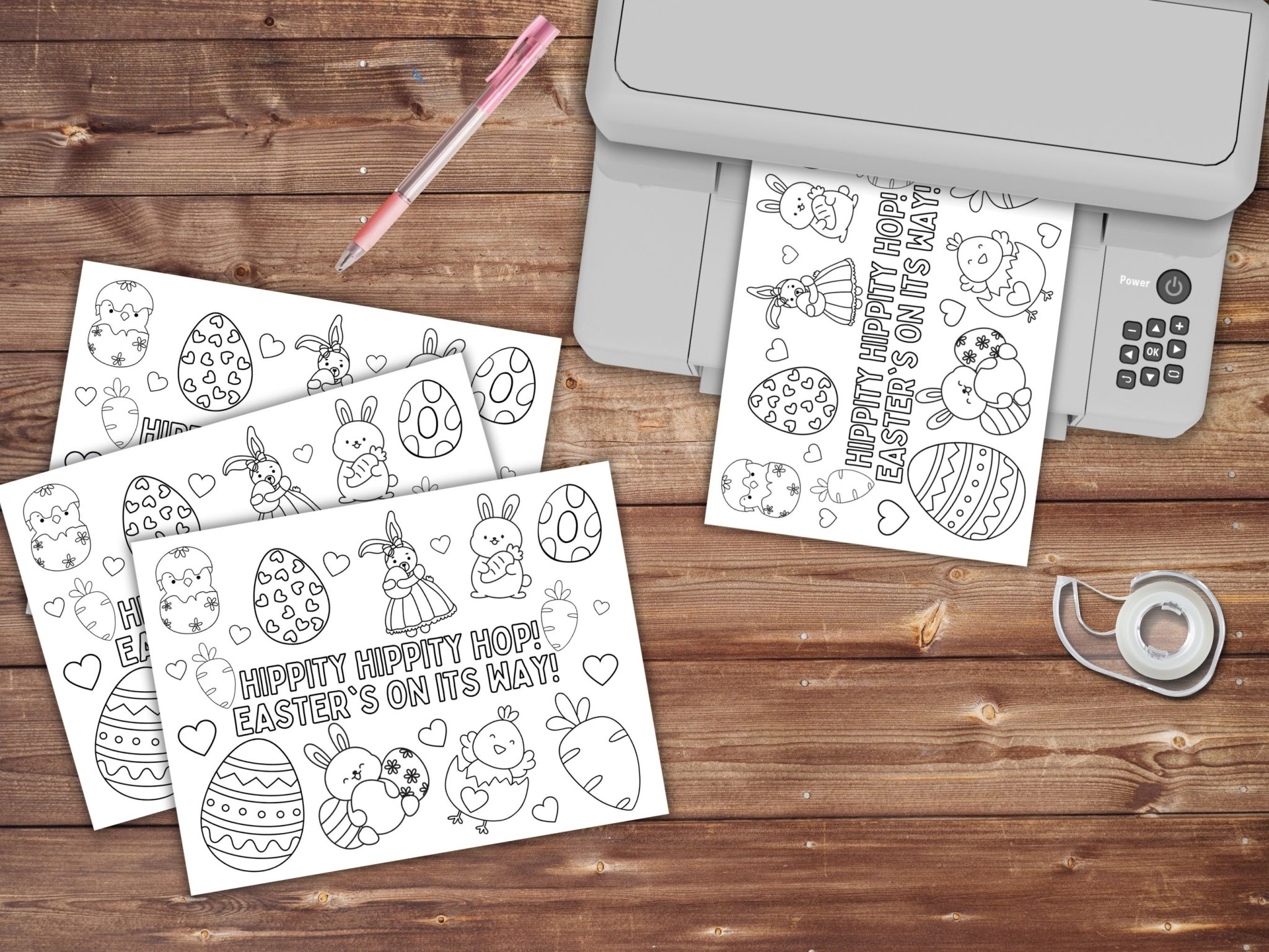 Free Easter Coloring Page Printable - Our WabiSabi Life