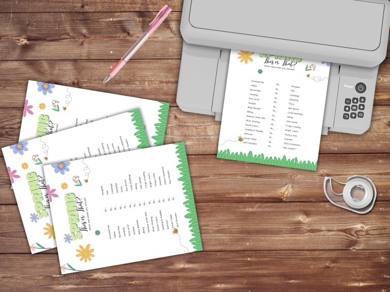 Free This Or That Game Printable - Our WabiSabi Life