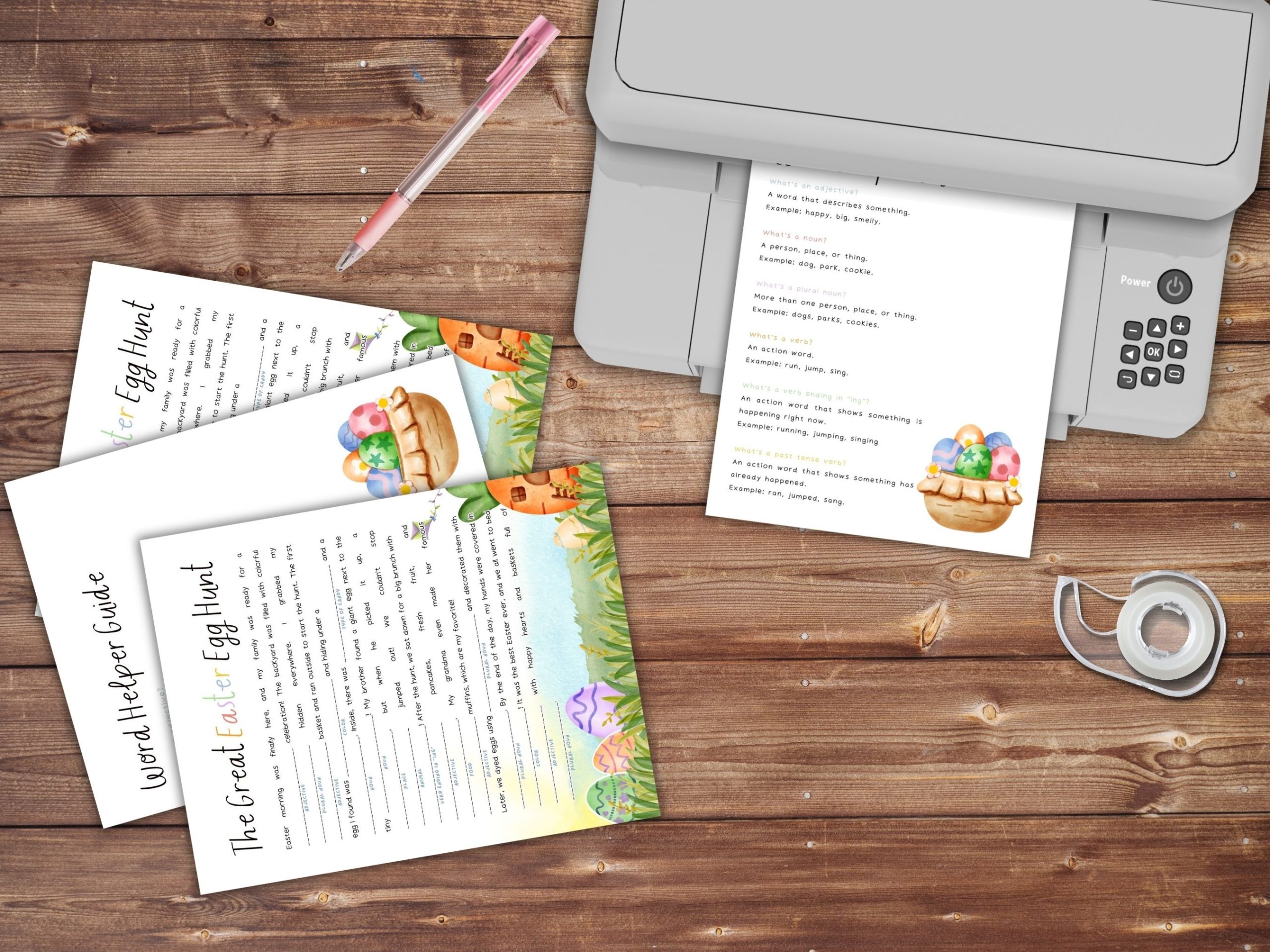 Free The Great Easter Egg Hunt Mad Lib Printable - Our WabiSabi Life