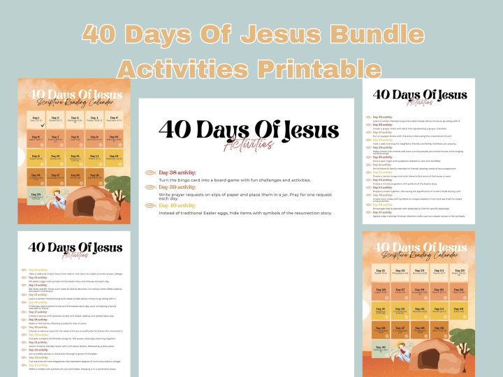 Free 40 Day Of Jesus Lent Scripture Reading Printable - Our WabiSabi Life