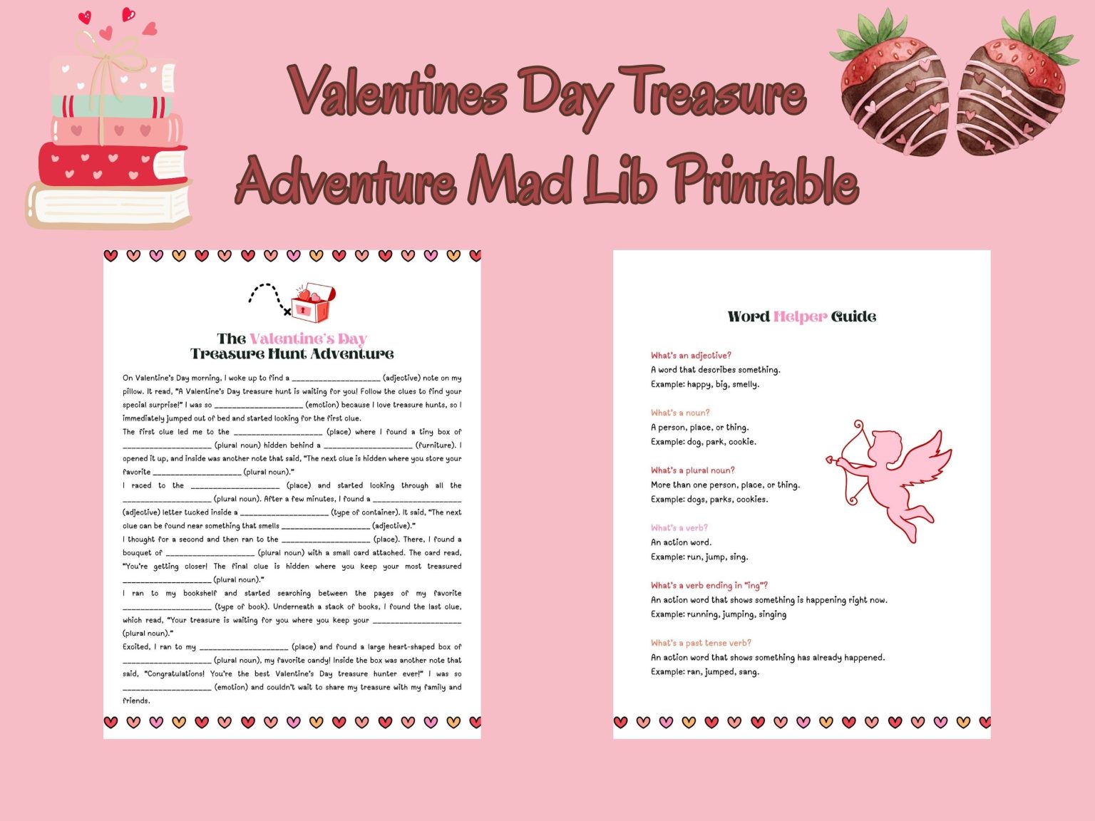 Free Valentines Day Treasure Adventure Mad Lib Printable - Our WabiSabi ...