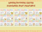 Free Indoor/Outdoor Easter Scavenger Hunt Printable - Our WabiSabi Life