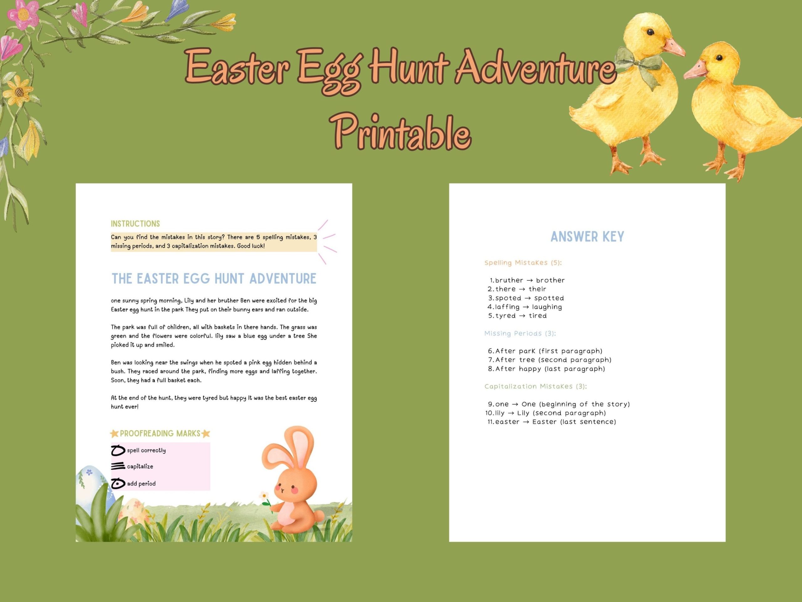 Free Easter Egg Hunt Adventure Printable - Our WabiSabi Life