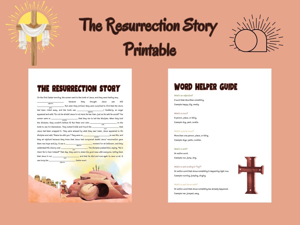 Free The Resurrection Story Printable - Our WabiSabi Life