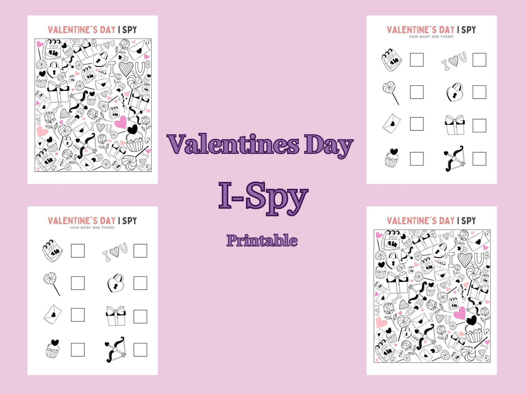 Free Valentines Day I-Spy Printable - Our WabiSabi Life