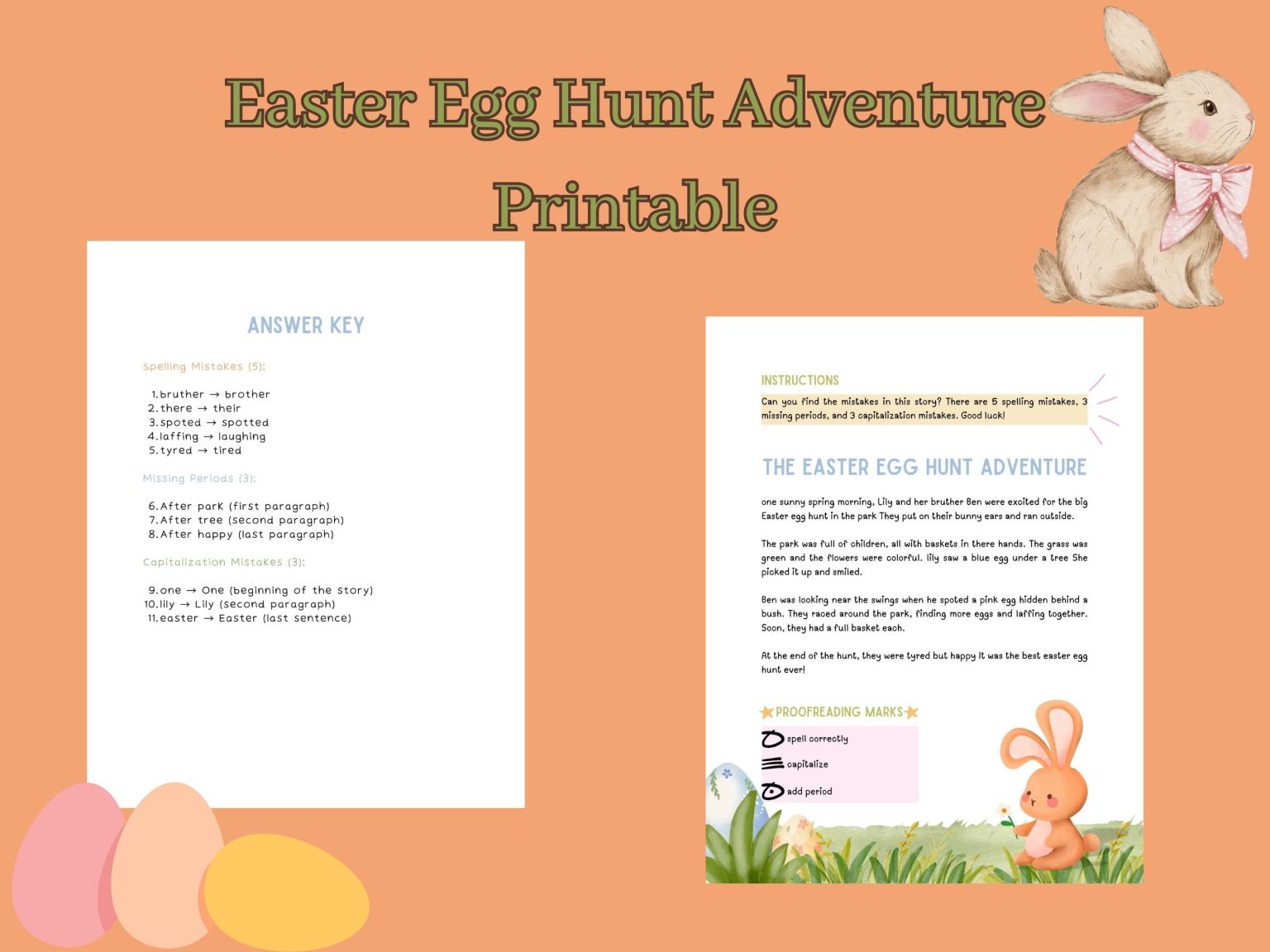 Free Easter Egg Hunt Adventure Printable - Our WabiSabi Life