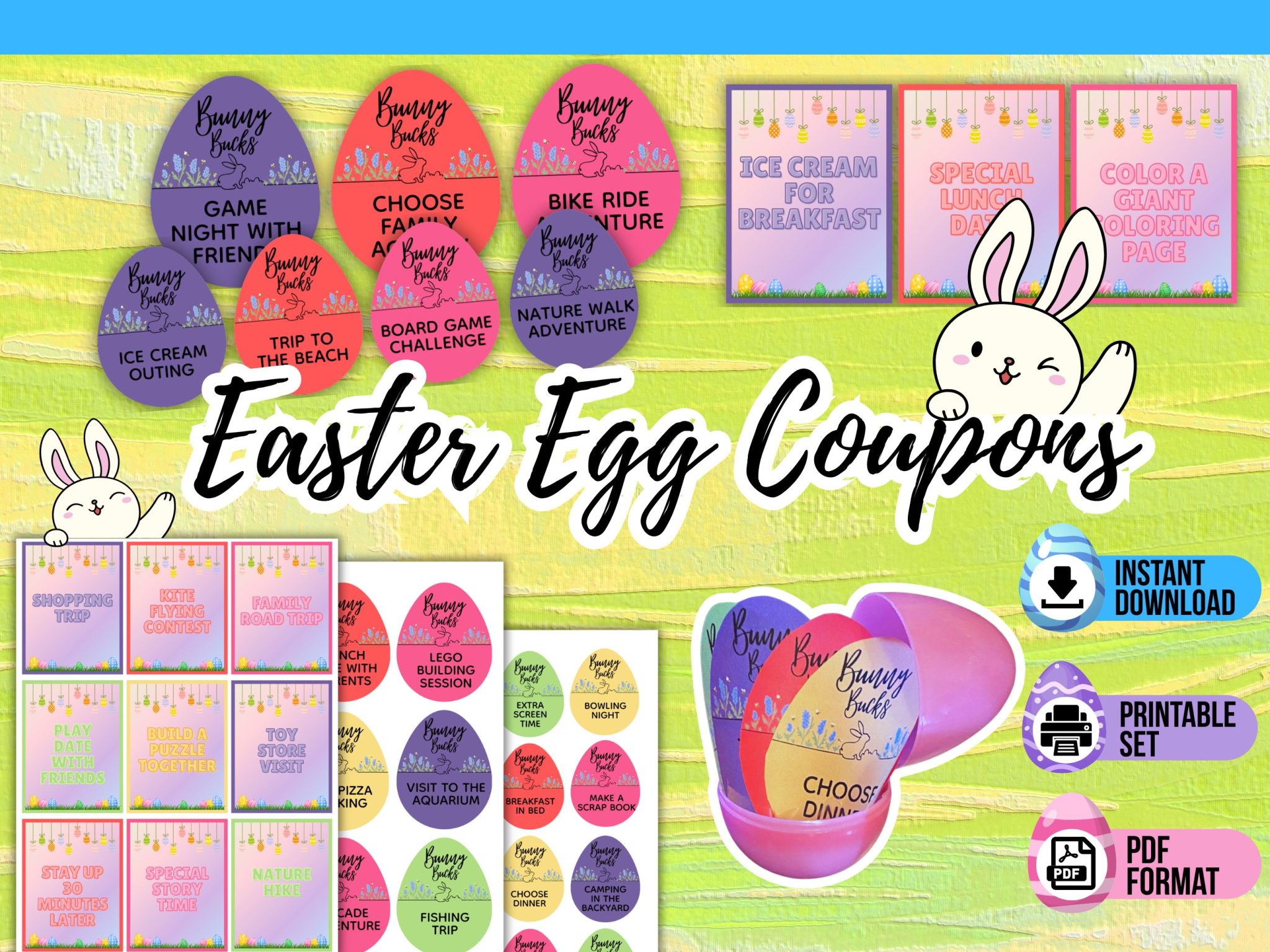 Free Easter Egg Coupon Printable - Our WabiSabi Life