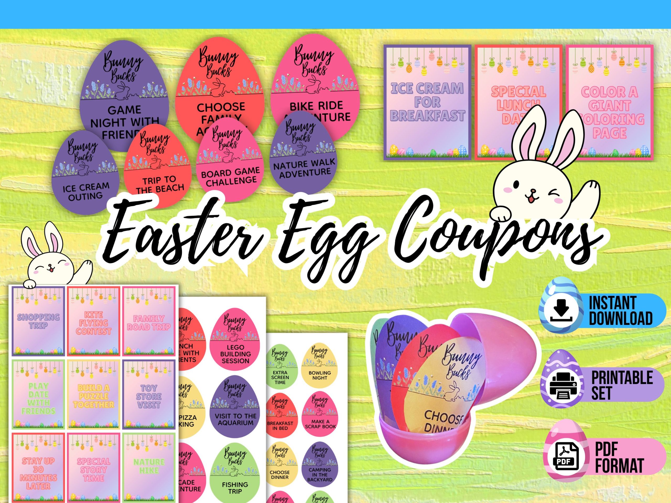 Free Easter Egg Coupon Printable - Our WabiSabi Life