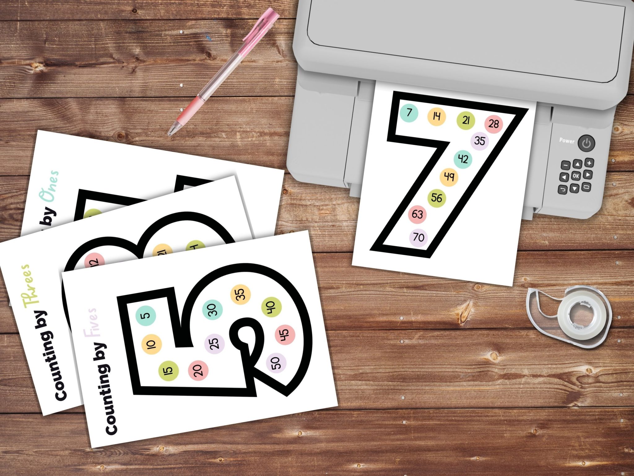 Free Skip Counting Cards Printable - Our WabiSabi Life