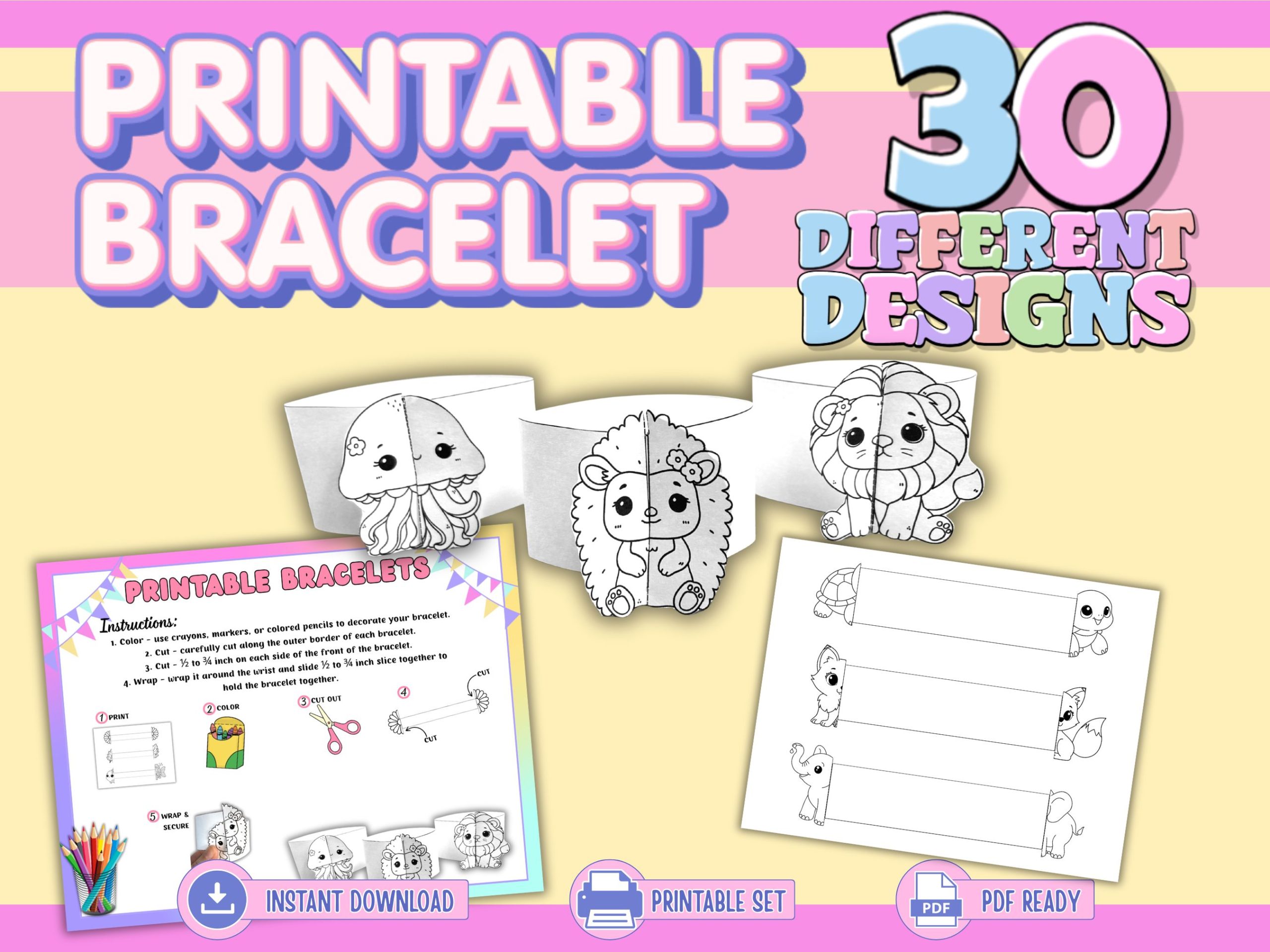 Free Printable Bracelet Bundle Printable - Our WabiSabi Life
