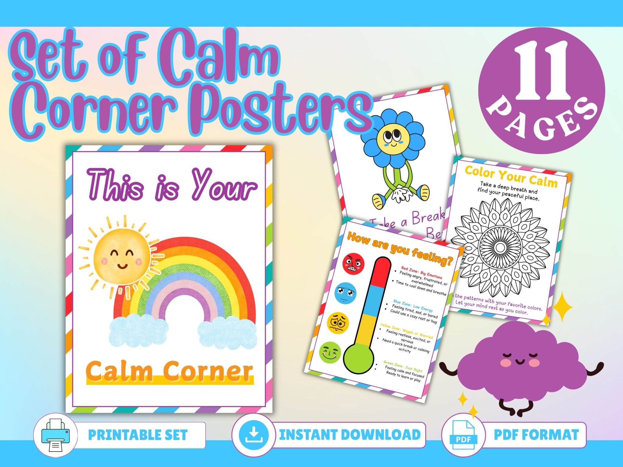Free Calm Corner Posters Printable - Our WabiSabi Life