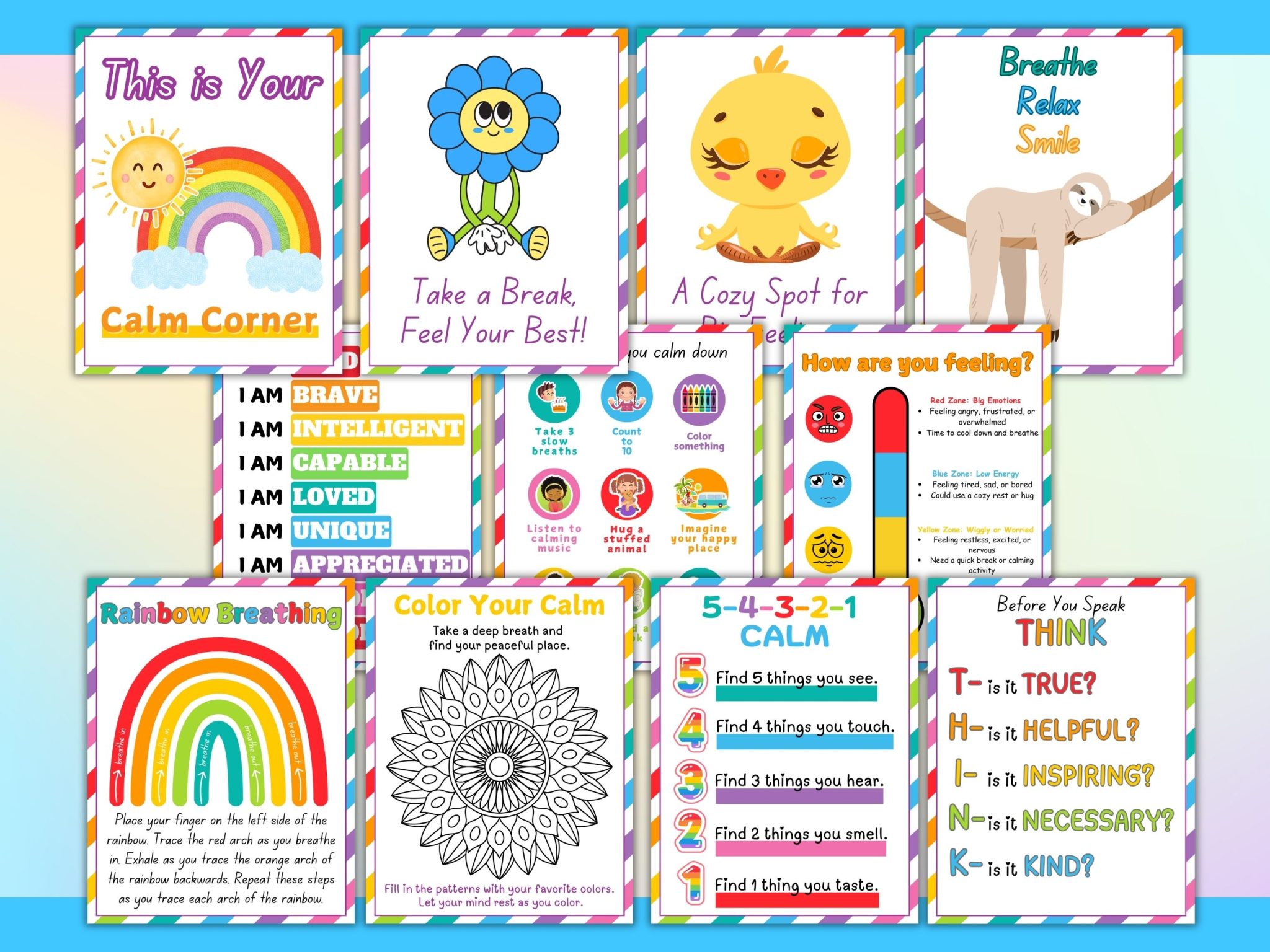 Free Calm Corner Posters Printable - Our WabiSabi Life